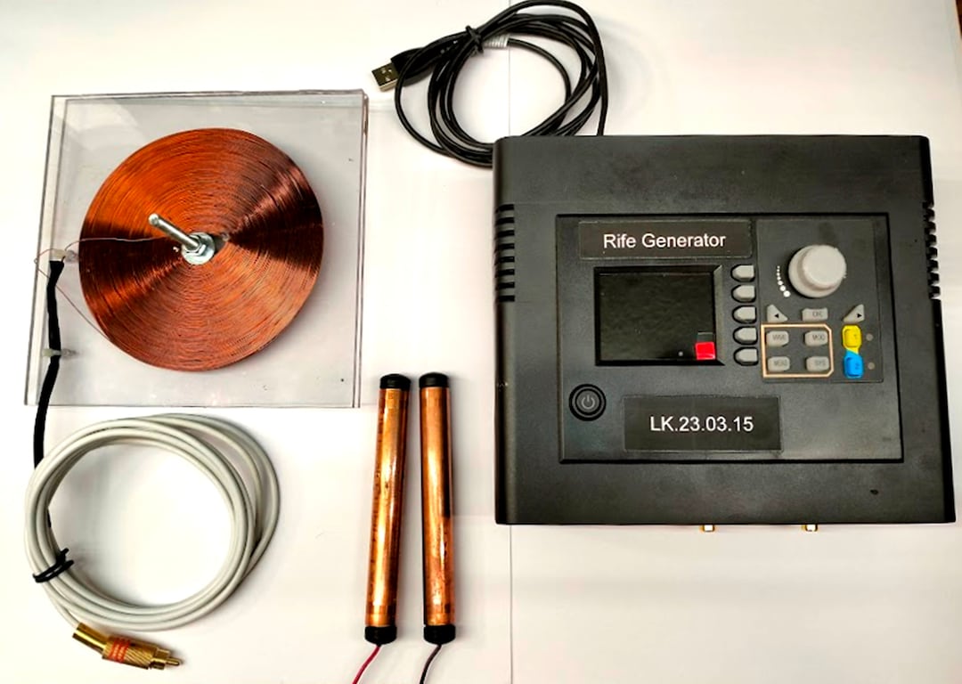 LK.23.03.15 PROFESSIONAL RIFE Machine 2 Channel Multi Frequency Zapper ...