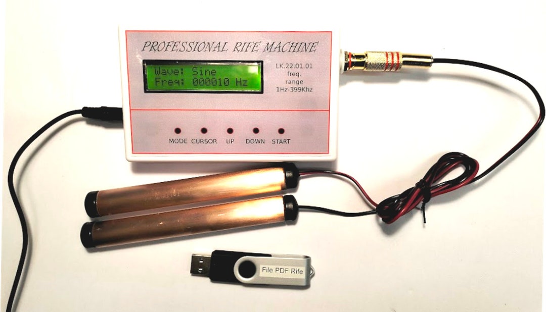 LK 22.01.01 PROFESSIONAL RIFE Machine Zapper Hulda Clark's Multi Frequency Zapper With Copper ...