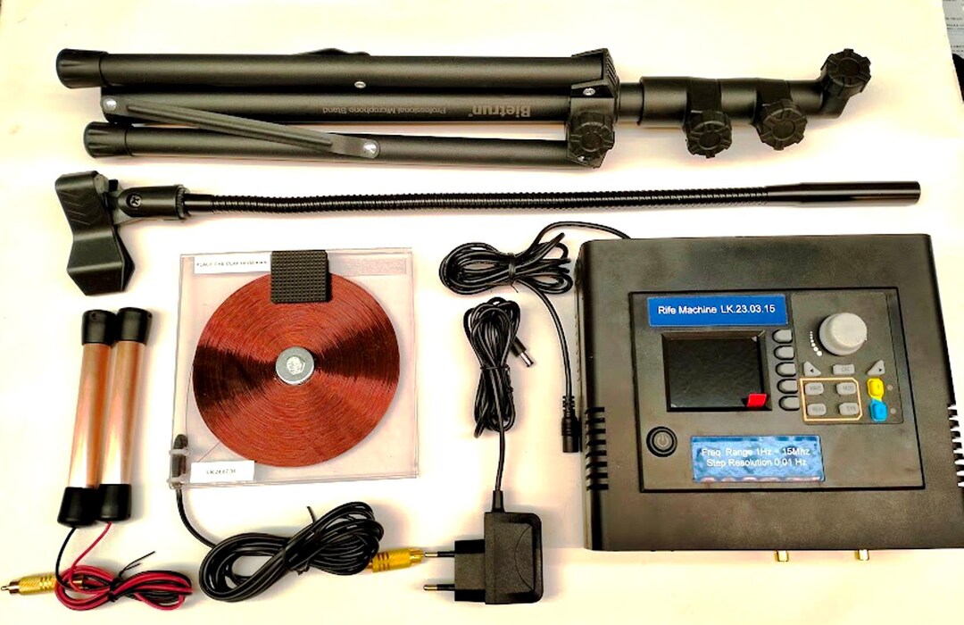 LK.23.03.15 PROFESSIONAL RIFE Machine 2 Channel Multi Frequency Zapper ...