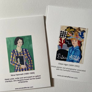 Women Artists Modern Small Greeting Cards - Etsy