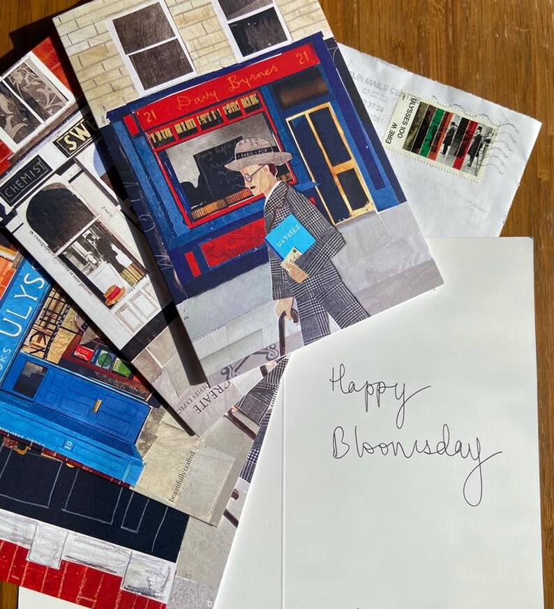 James Joyce Outside Ulysses Rare Books Greeting Card - Etsy