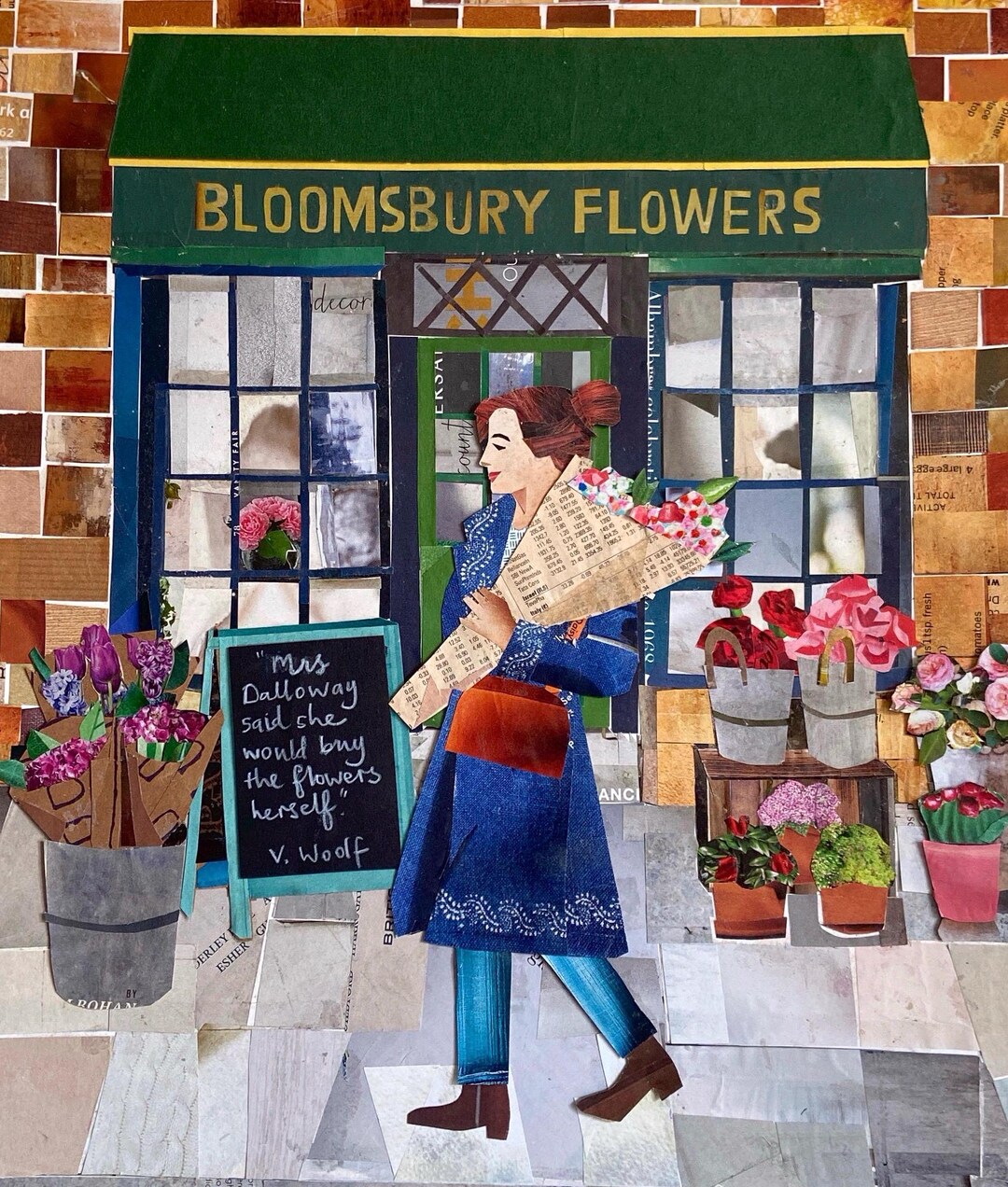 Mrs Dalloway & Flower Shop Giclée Print - Etsy