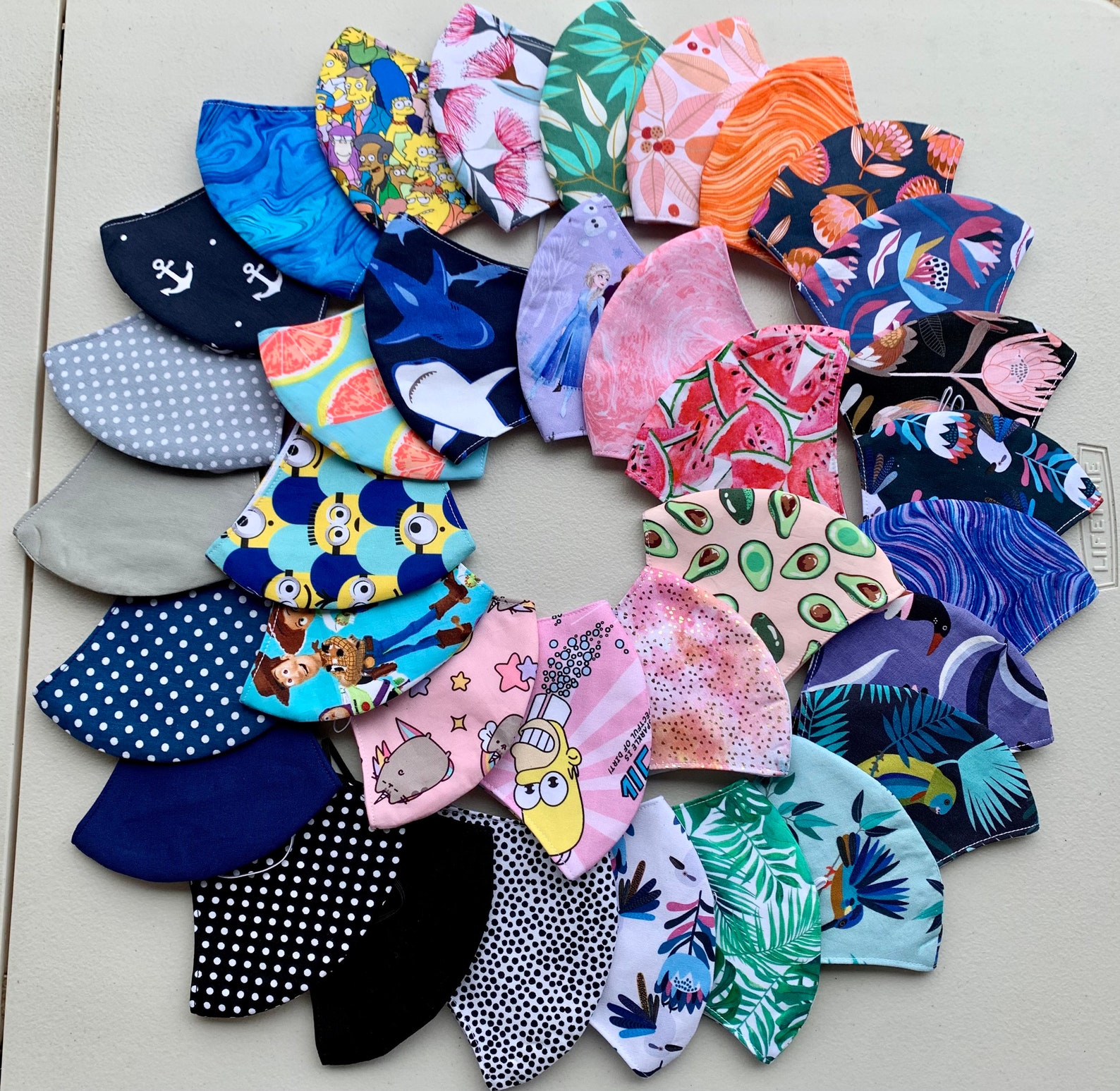 3-layered Face Mask Australian Made Reusable & Washable - Etsy Australia