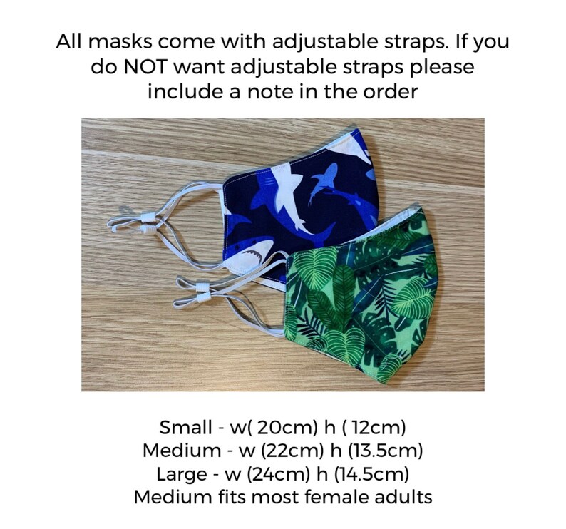 3-layered Face Mask Australian Made Reusable & Washable | Etsy