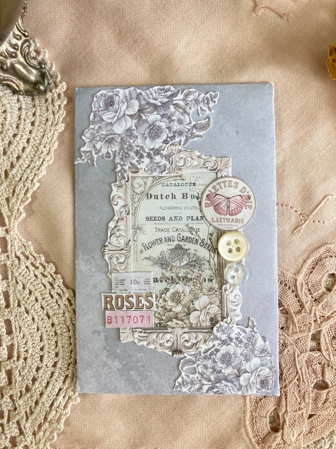 Junk Journal Envelope/ Handmade Junk Journal Pocket/ Card/ Supplies ...