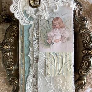 Junk Journal Embossed Collage Tag/ Card/ Ephemera/ Supplies ...