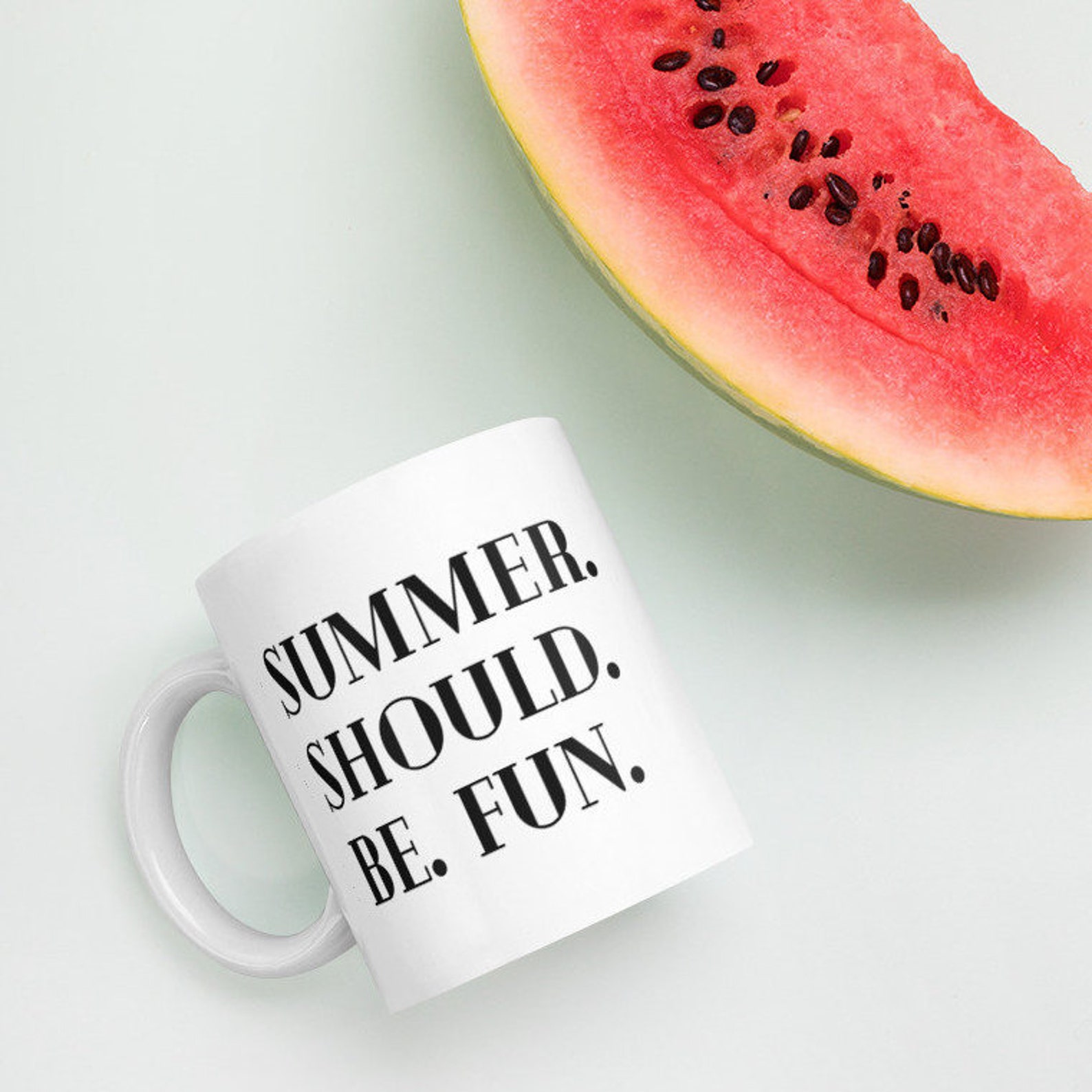 Summer Should Be Fun Summer House Mug customizable | Etsy