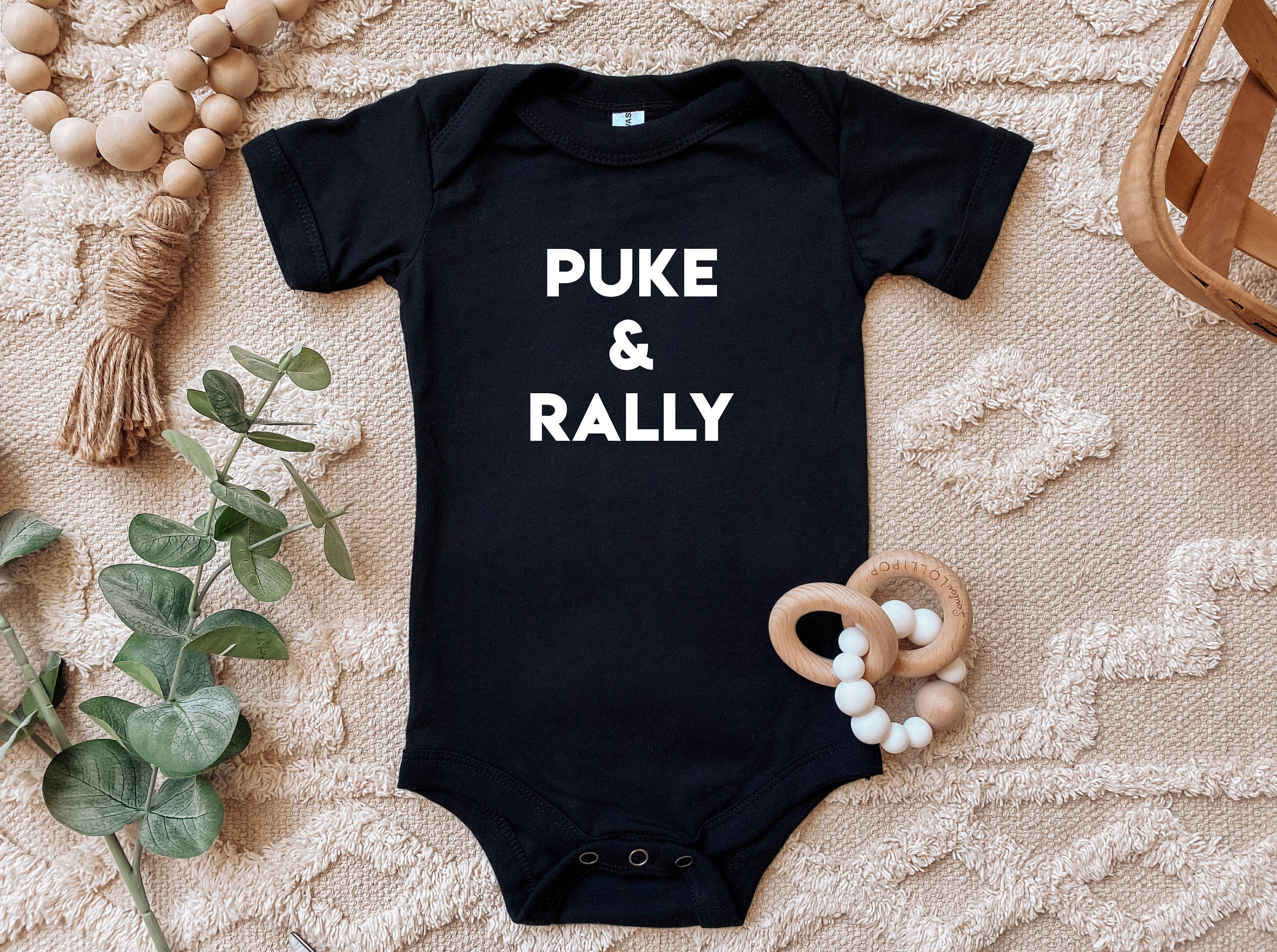 Puke & Rally Baby Bodysuit | Etsy