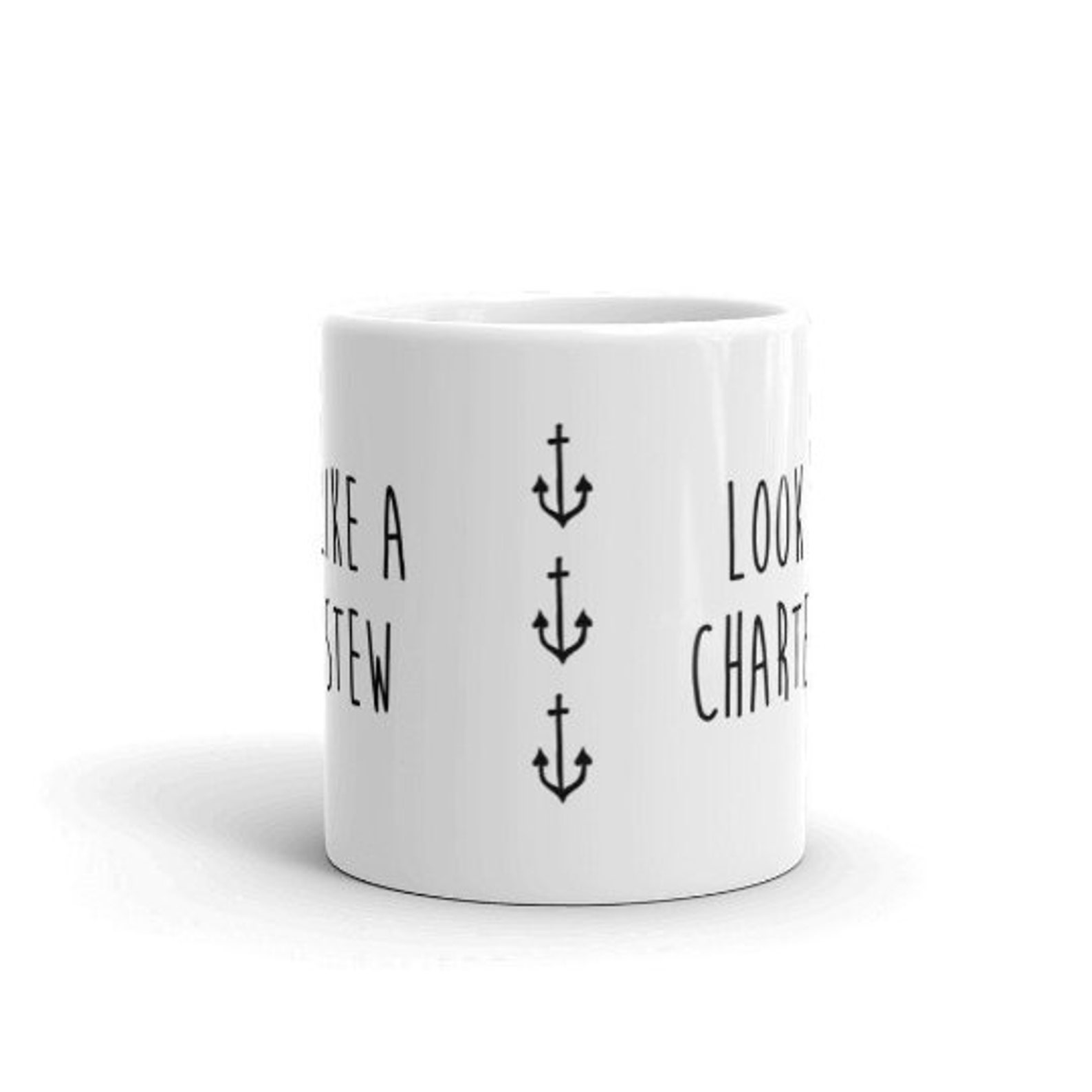 Work Like a Chief Stew, Look Like a Charter Guest Mug - Etsy