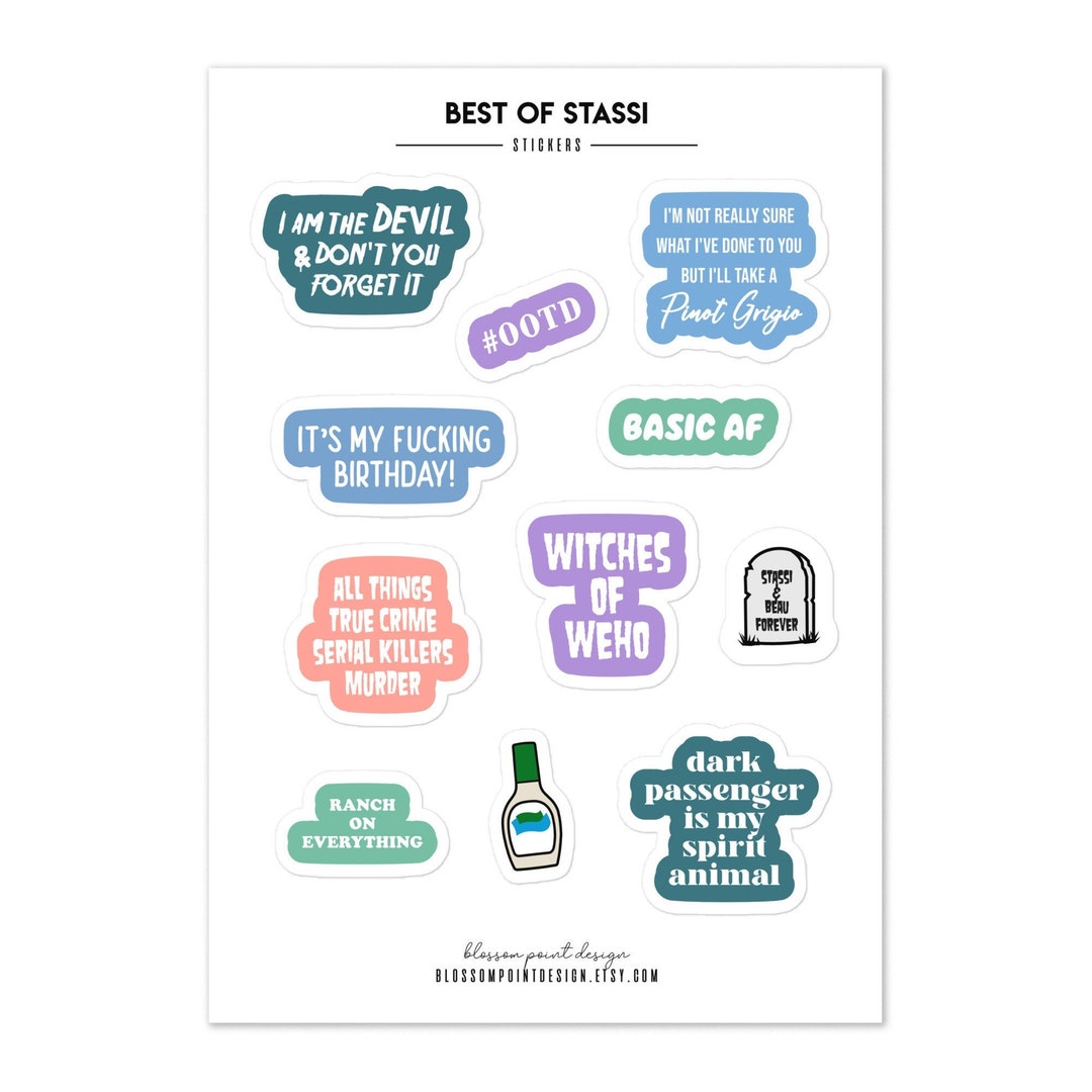 Stassi Vanderpump Rules Sticker Sheet - Etsy