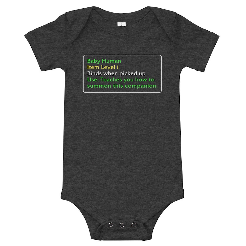 Binds When Picked up Baby Bodysuit | World of Warcraft - Etsy Canada