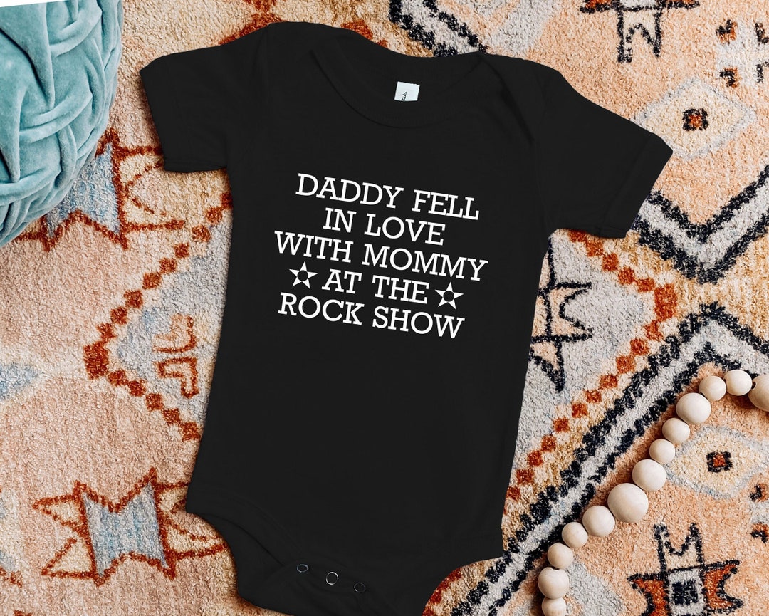 Daddy & Mommy at the Rock Show Baby Bodysuit - Etsy
