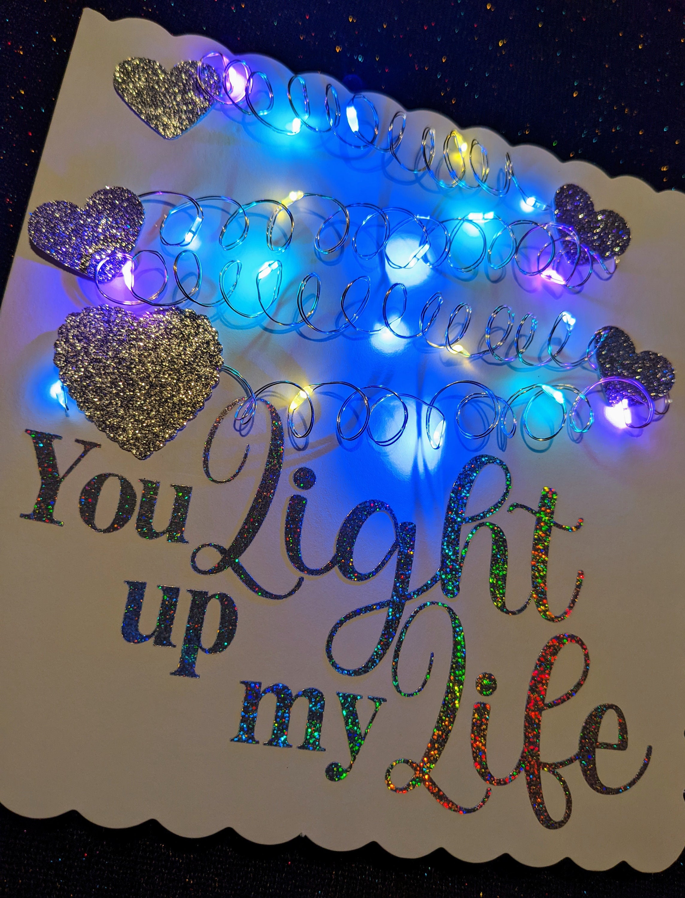 Light up Cards Led Cards With Lights Blank Cards Extra Special | Etsy UK