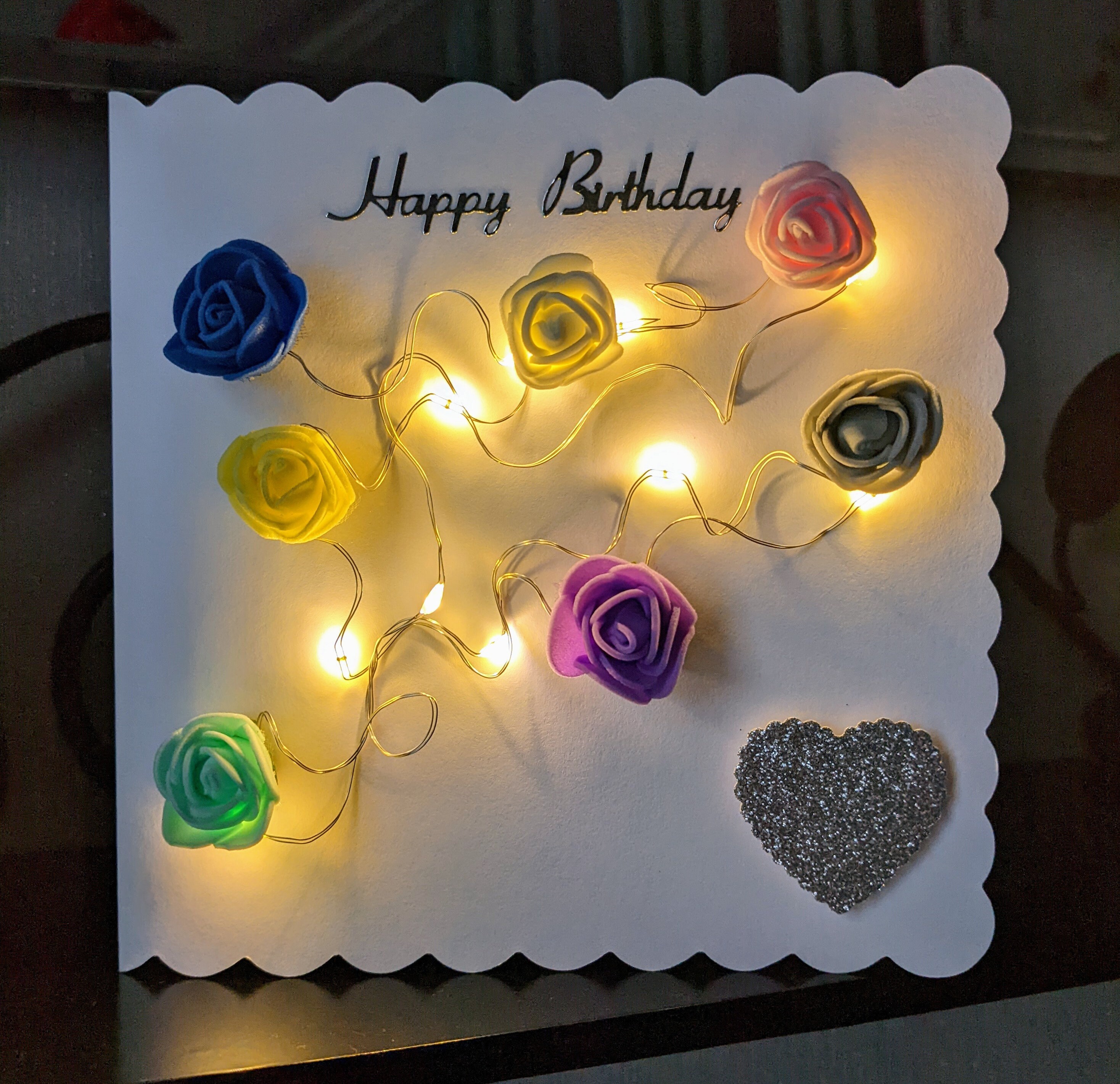 Light up Cards Led Cards Light up Birthday Cards Hearts and - Etsy UK