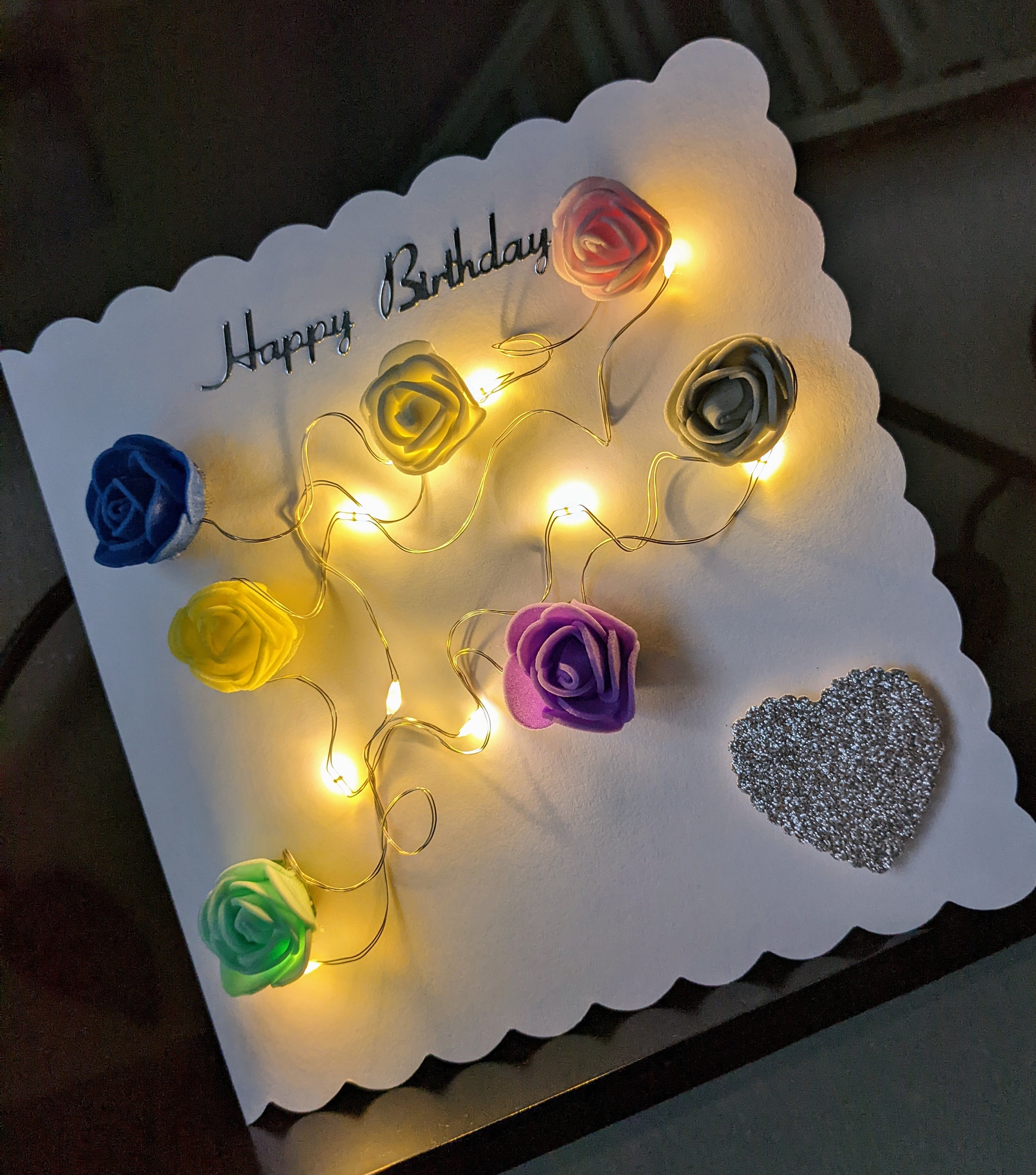 Light up Cards Led Cards Light up Birthday Cards Hearts and - Etsy UK