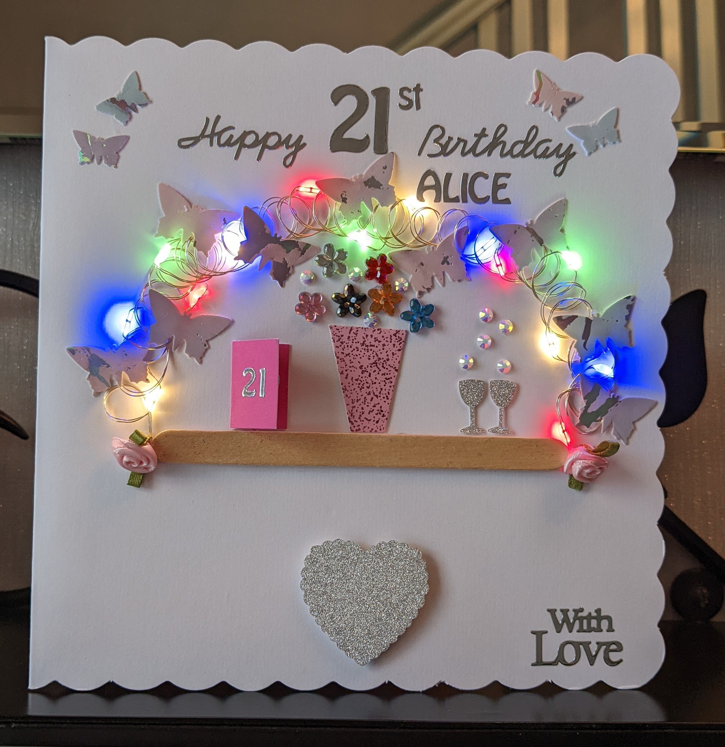 Light up Cards for Her Led Cards Extra Special Cards Friend - Etsy UK