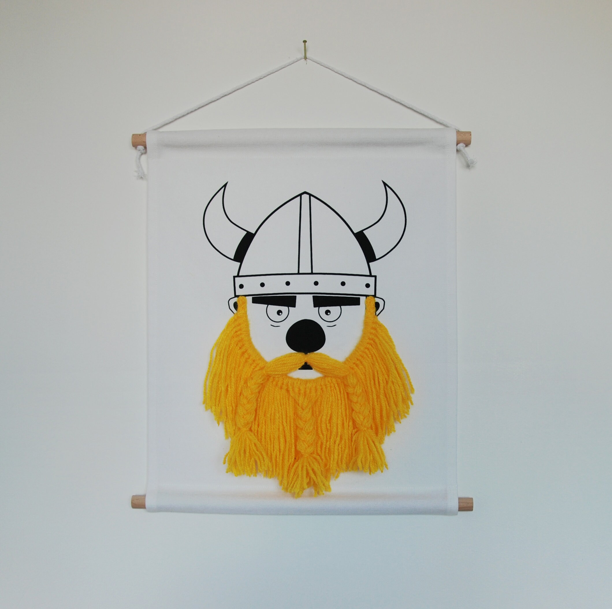 Viking Fabric Banner, Decorations, Viking Screen Print - Etsy