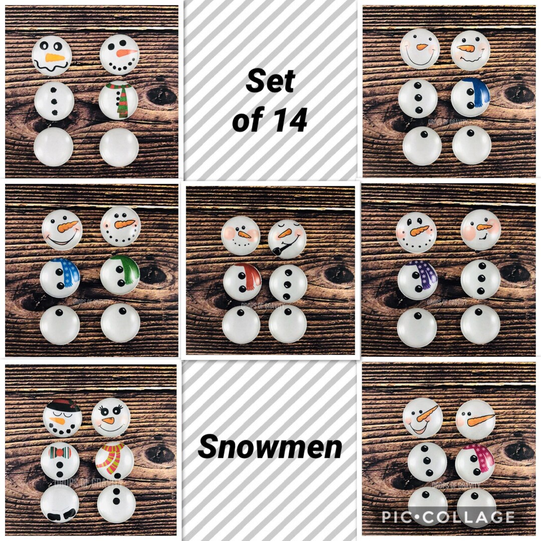 Bulk Snowman Magnets, Set of 14 Snowmen42 Magnets, Rearrangeable ...