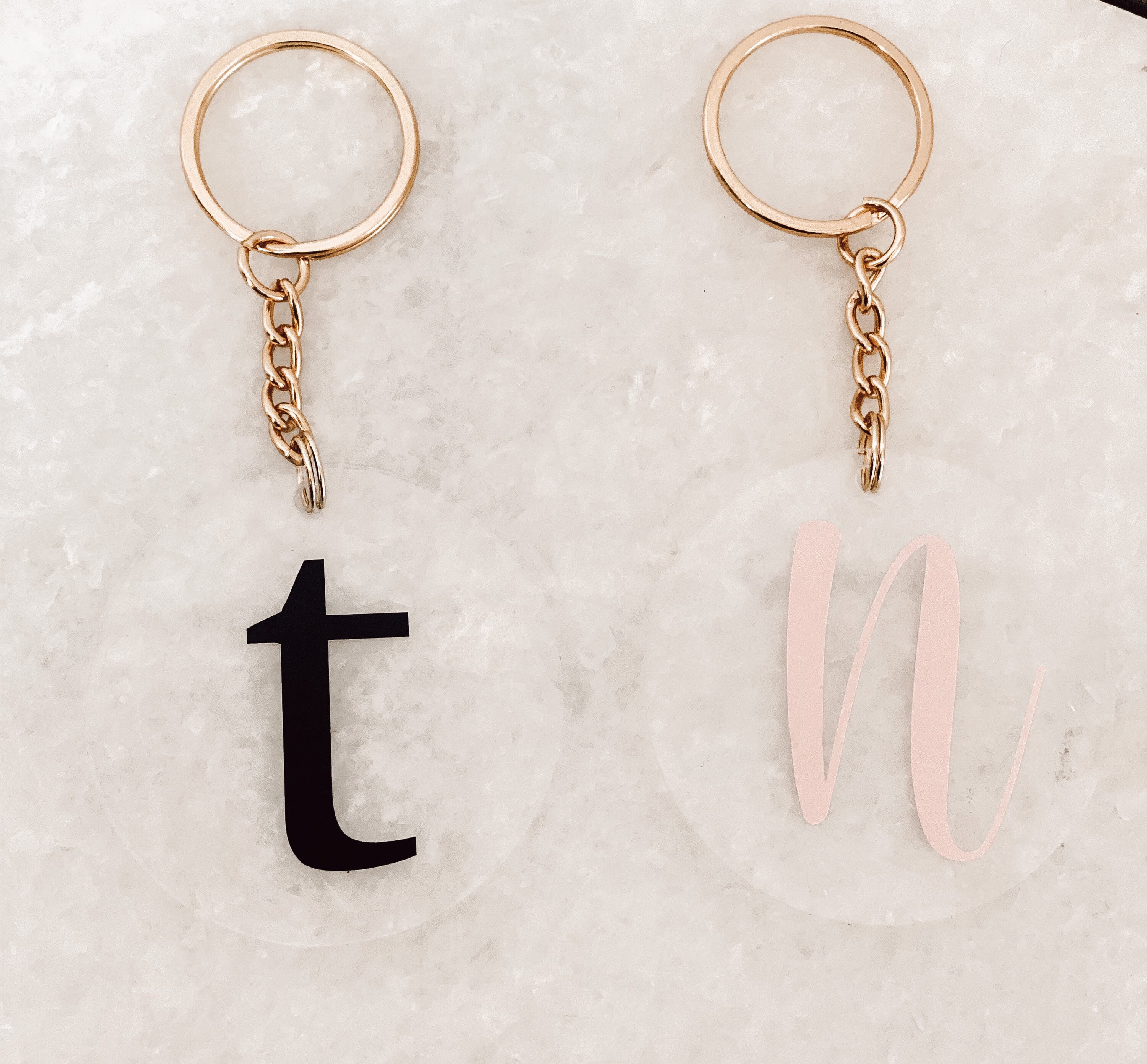 Initial keychain | Etsy