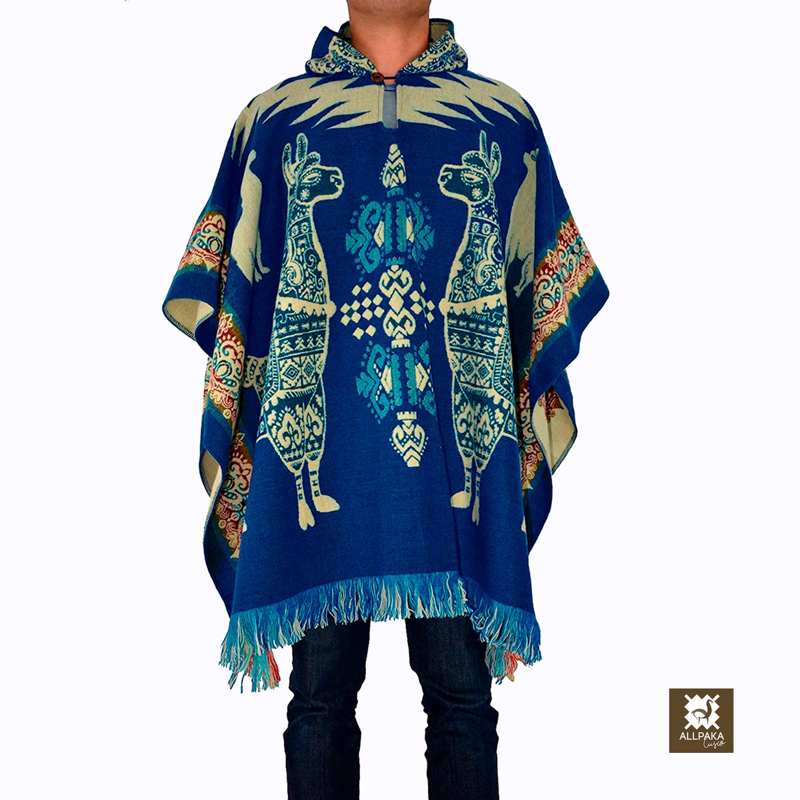 Peruvian Poncho With Inca Designs / Ponchos Woven From Alpaca - Etsy