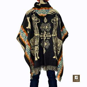 Peruvian Poncho With Inca Designs / Ponchos Woven From Alpaca - Etsy