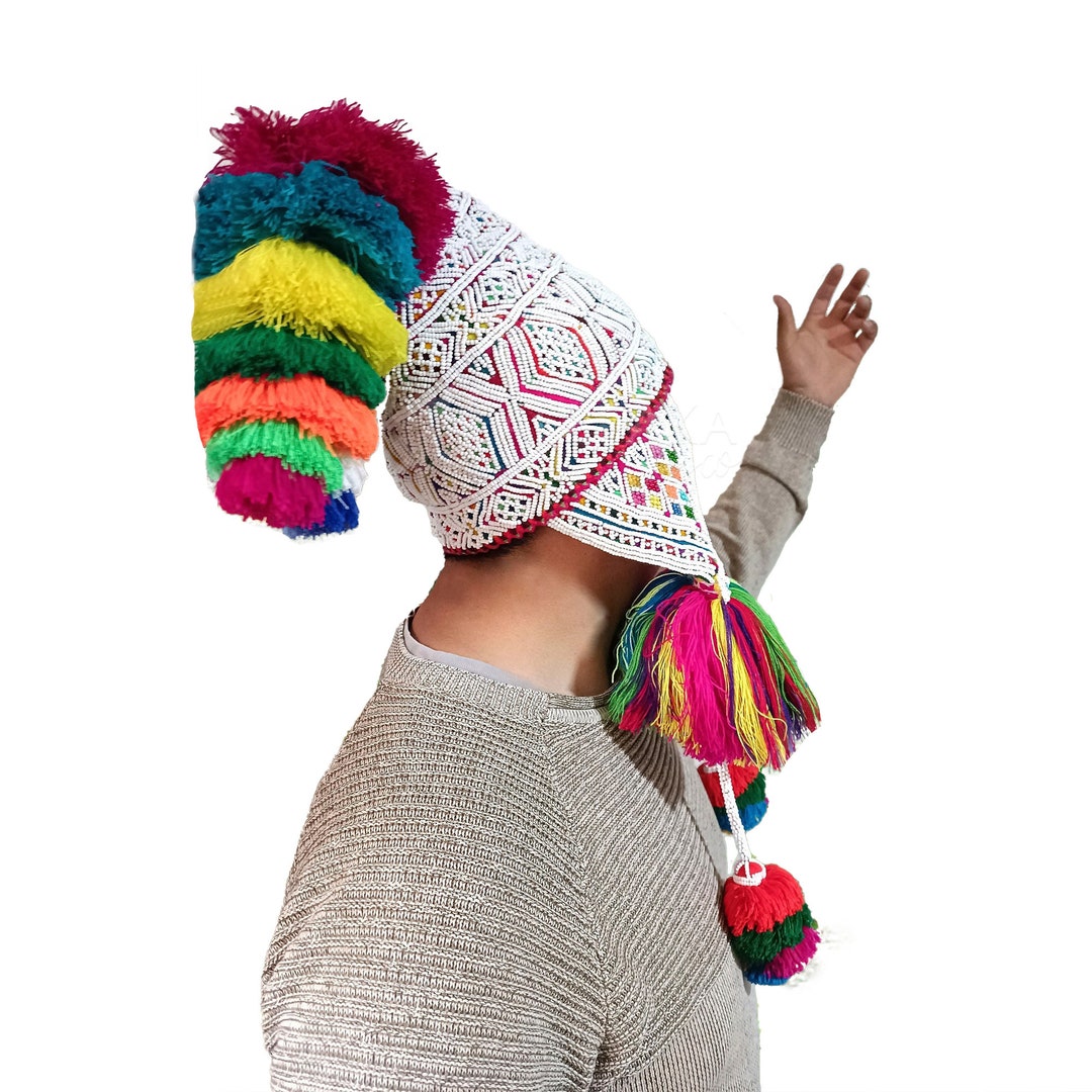 Chullo Quero Hat / Traditional Andean Chullo / Shaman Cap / Chullo Qero ...