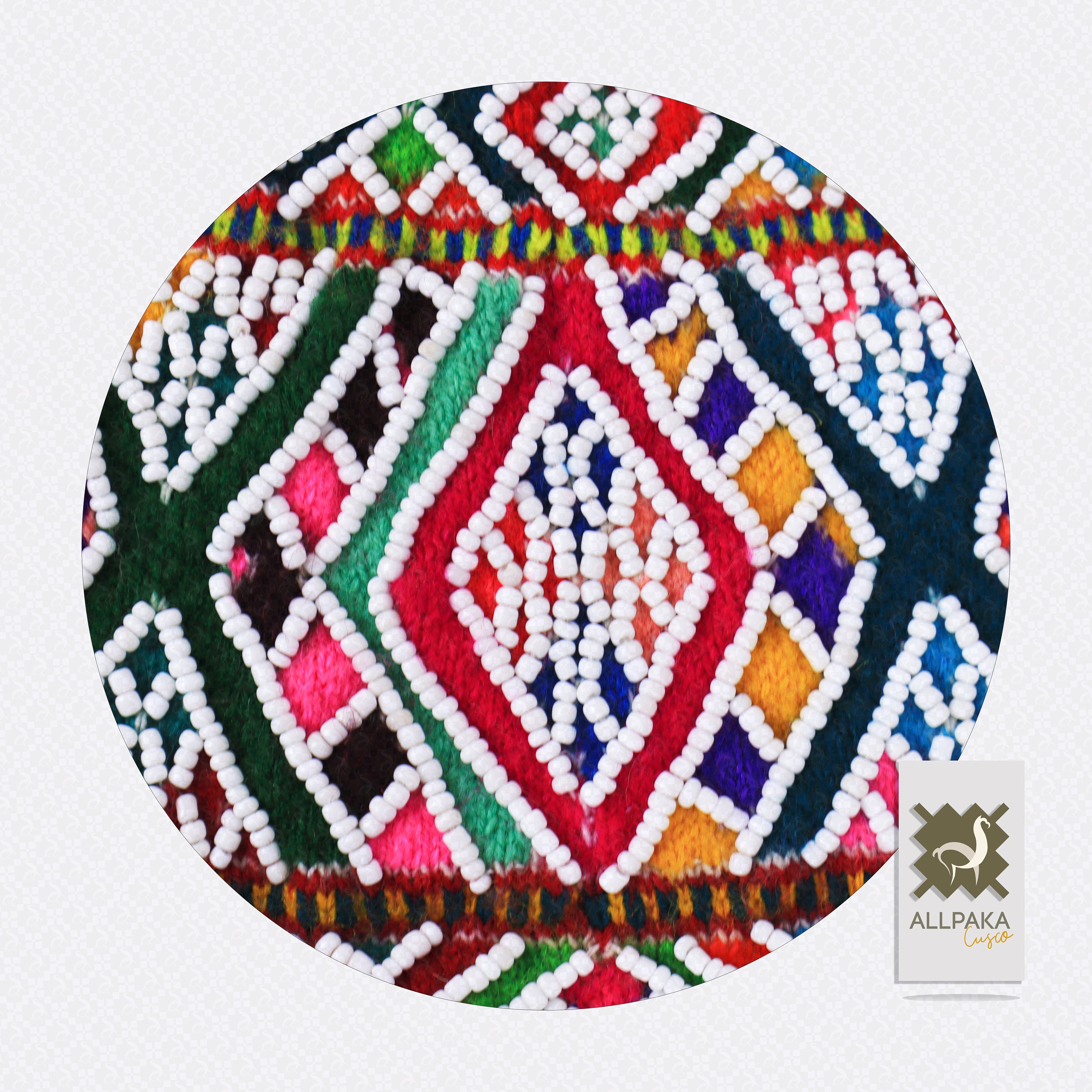 Beaded Shaman Ch'ullo Peru Winter Hat Colorful Pom Poms - Etsy