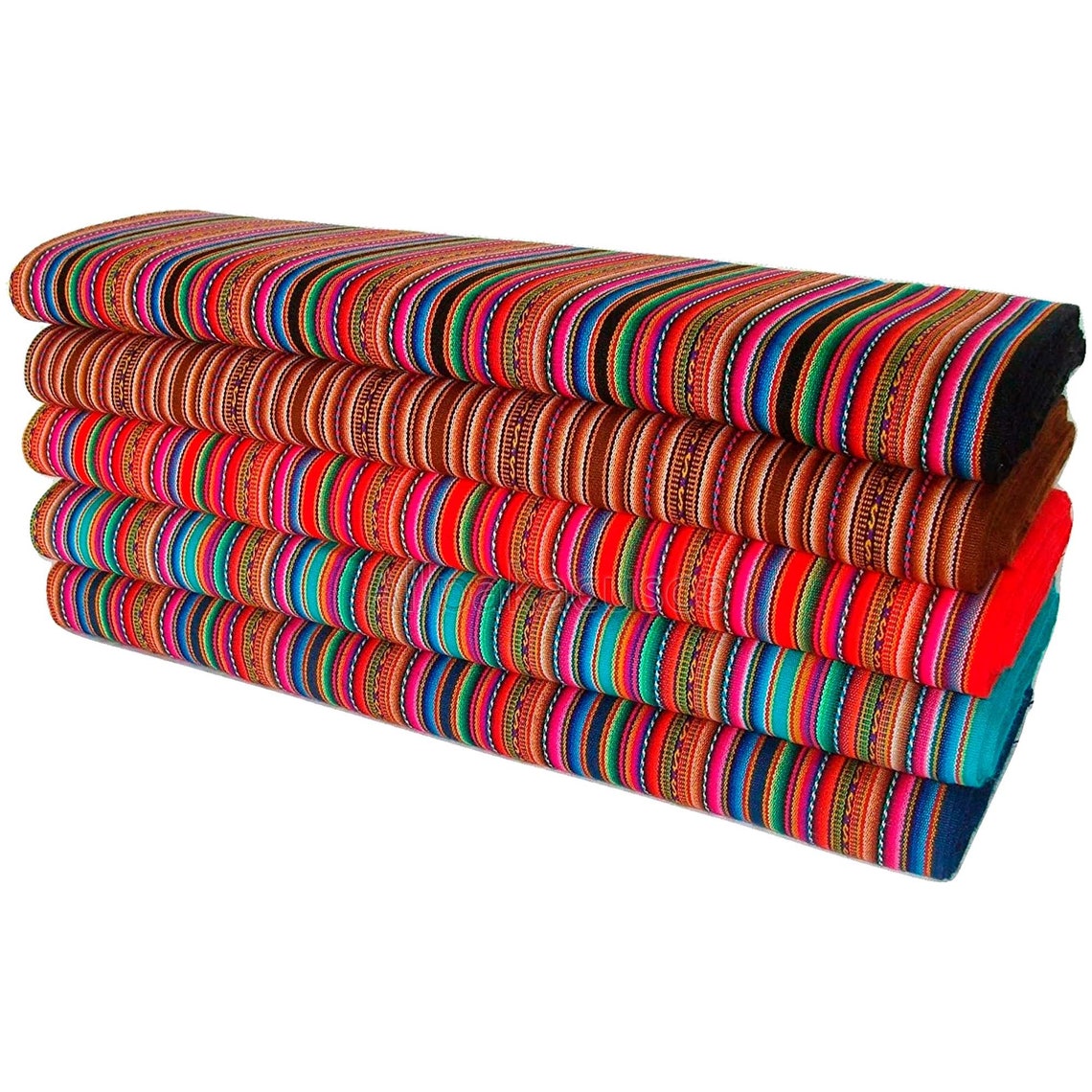 Peruvian Cotton Blanket for Patio / Blue / Sewing Fabric for - Etsy