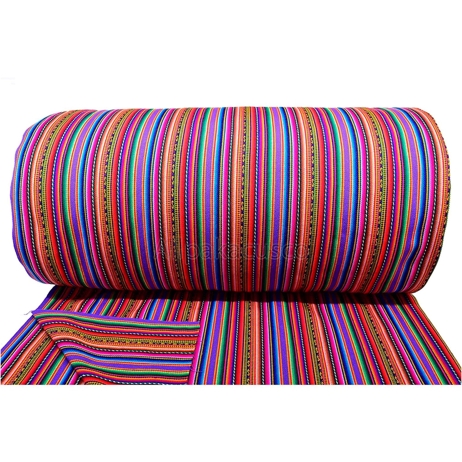 Peruvian Cotton Blanket by the Yard/purple/sewing Curtain - Etsy