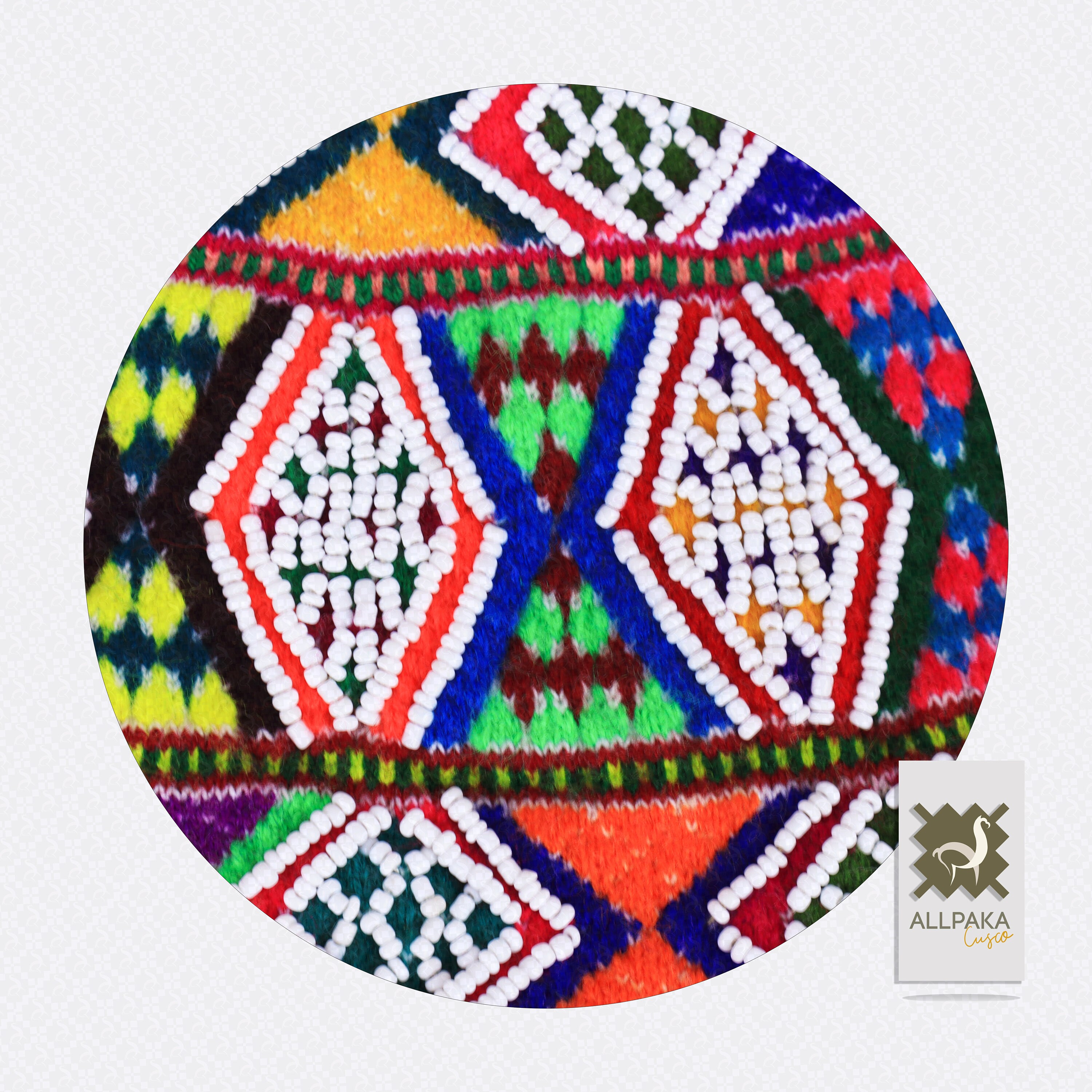 Beaded Shaman Ch'ullo Peru Winter Hat Colorful Pom Poms - Etsy