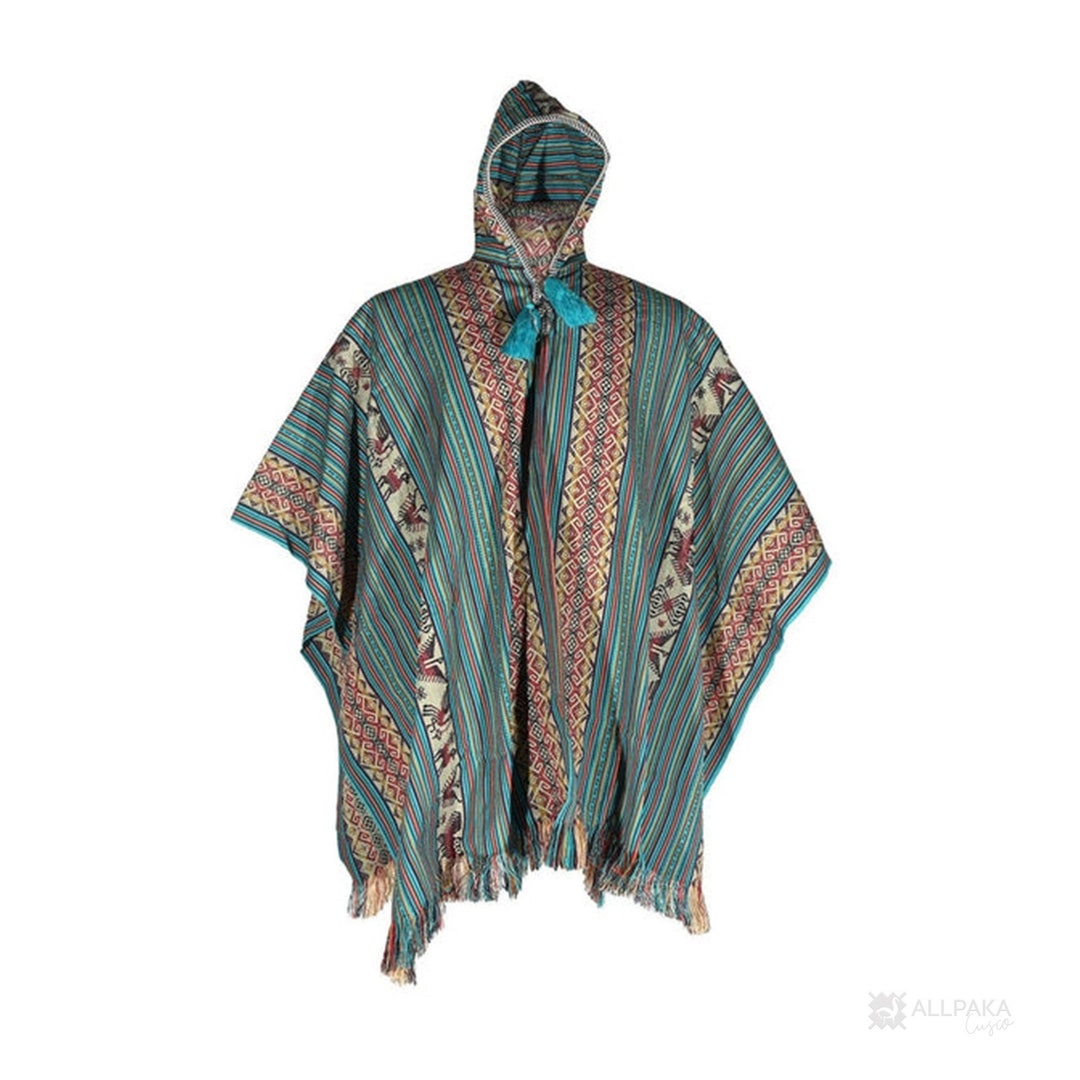 Peruvian Poncho With Hood , Poncho , Peruvian Poncho, Poncho Alpaca ...