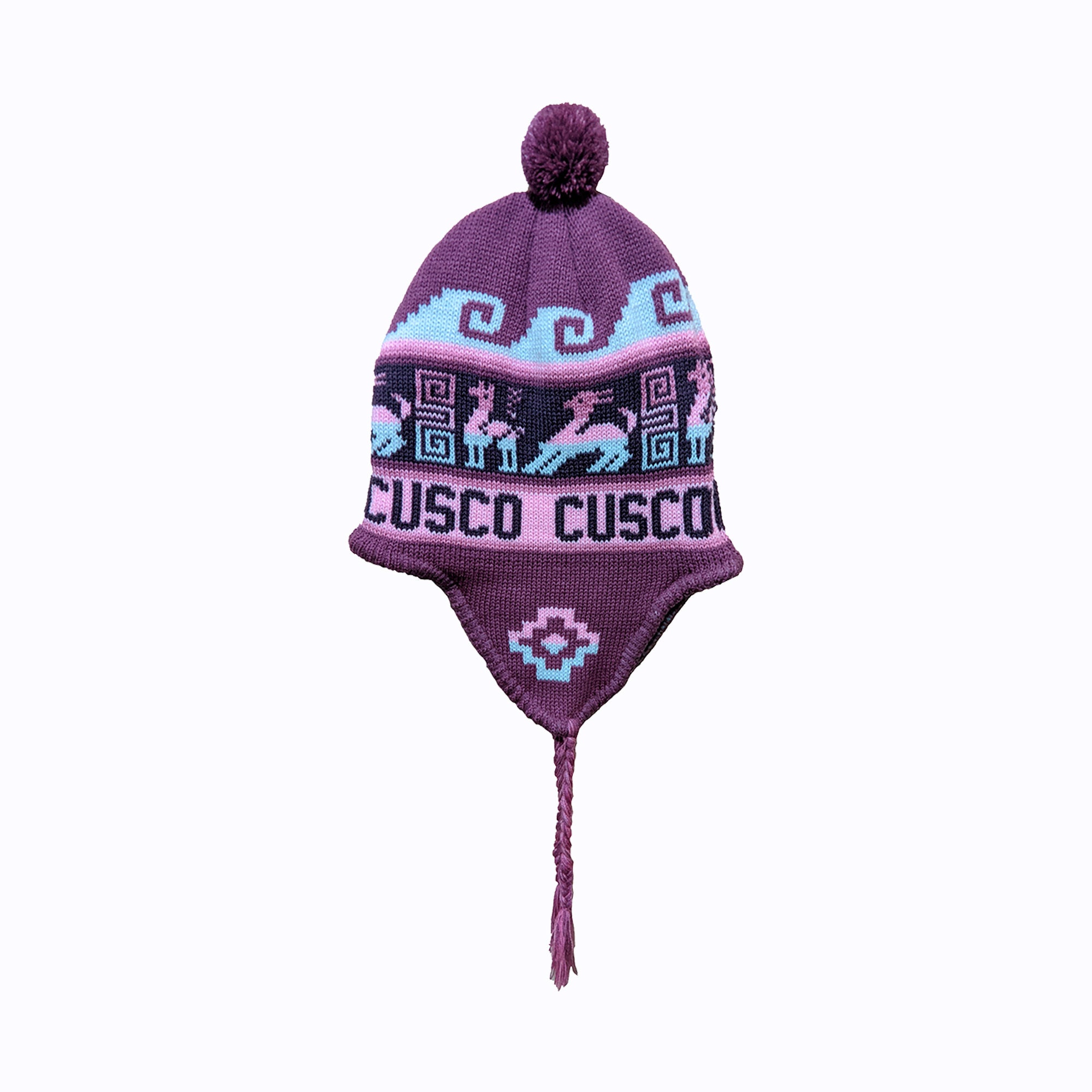 Andean Chullo / Cusqueña Wool Chullo / Llama and Cusco Design - Etsy
