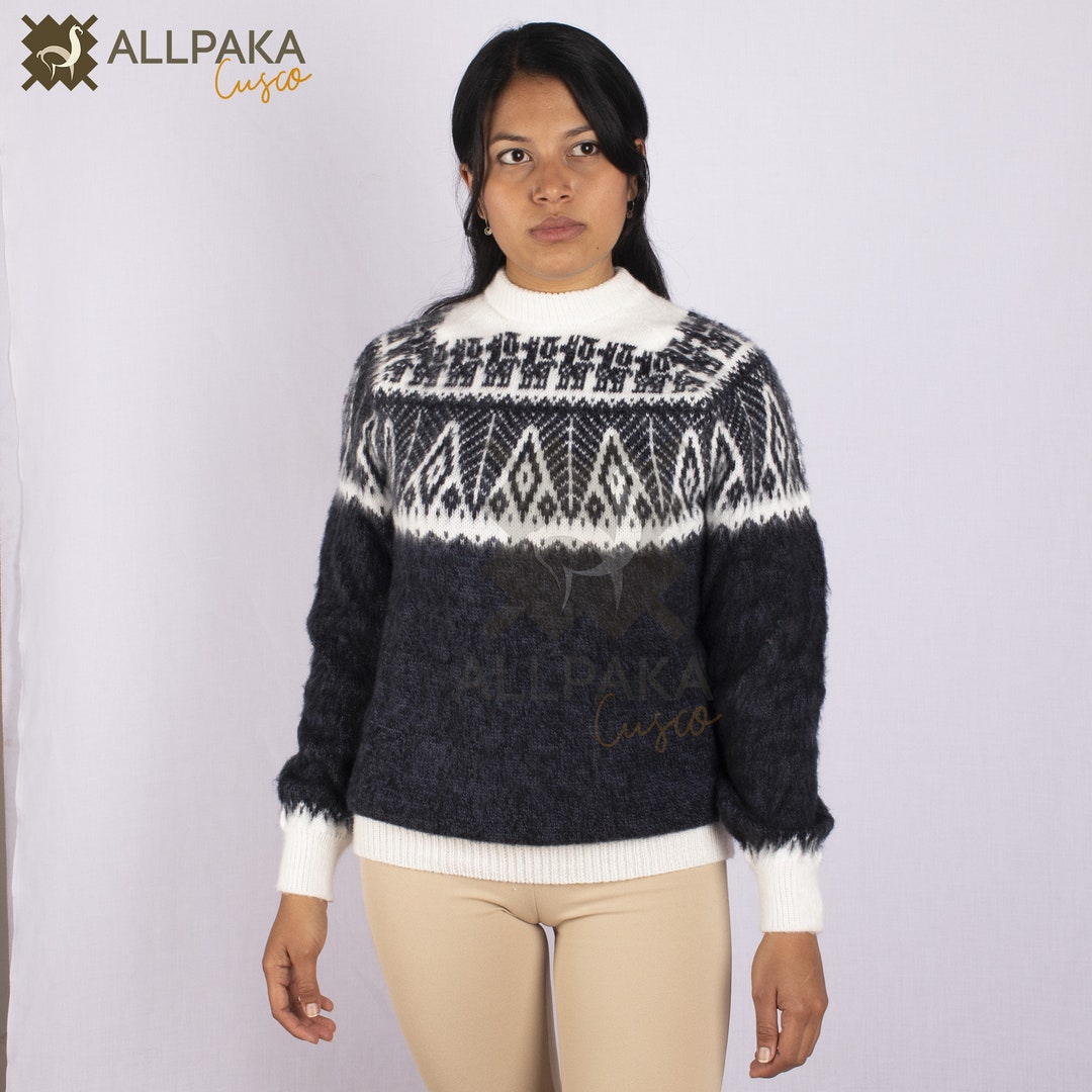 Luxury Alpaca Wool Sweater Soft Peruvian Knit, Ideal for Women, Perfect ...