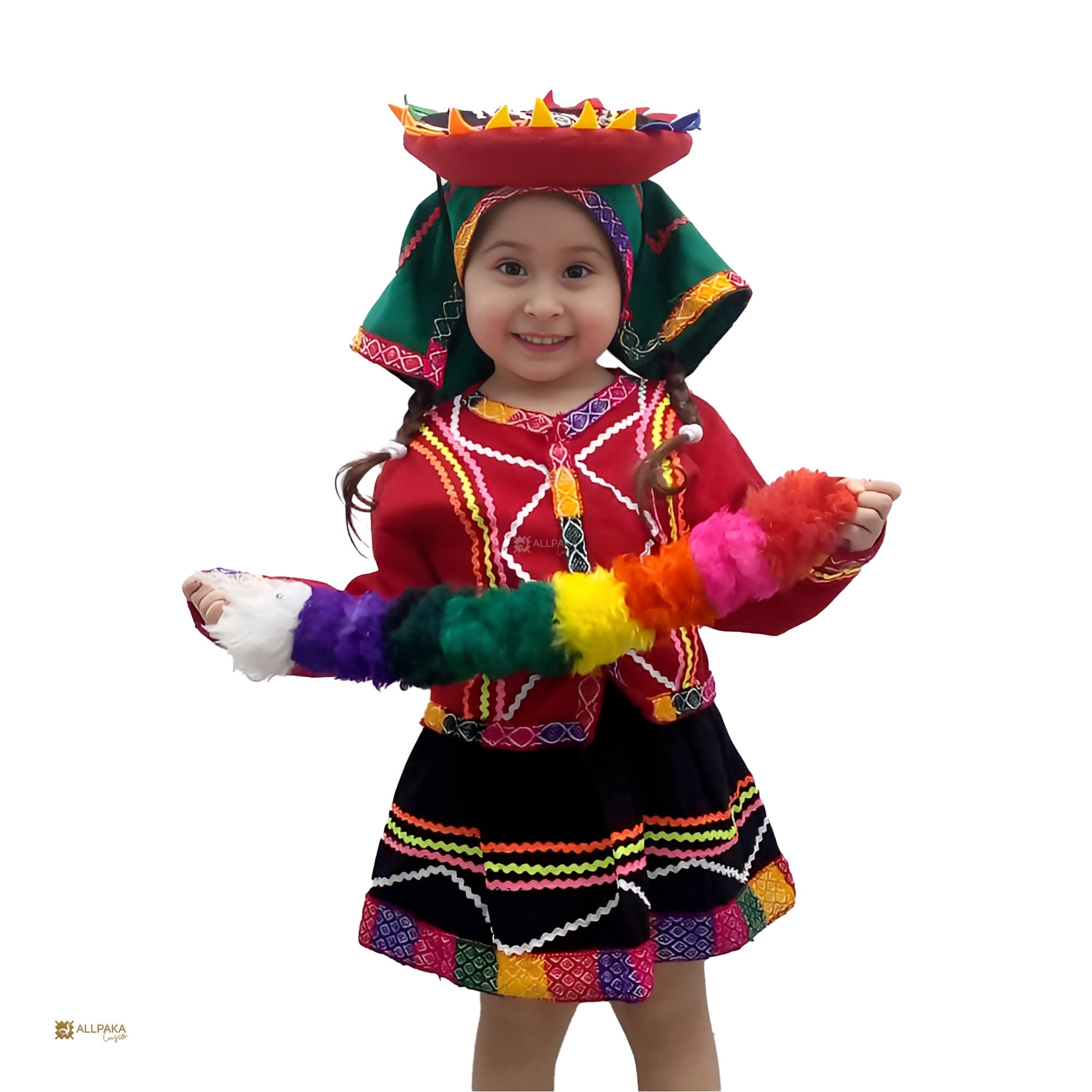 Traje tipico de peru para niña traje de baile para niña - Etsy España