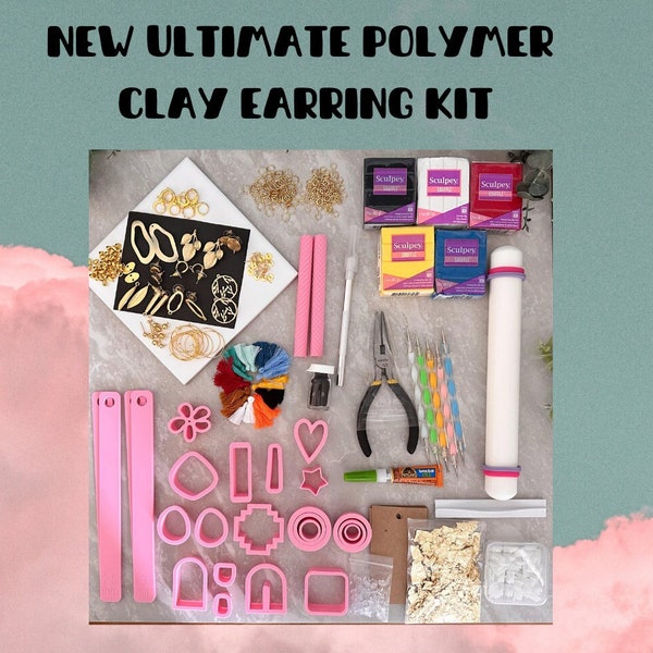 Polymer Clay Earring Kit - Etsy