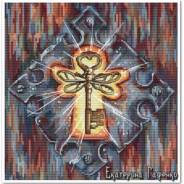 Key With Cross - Etsy
