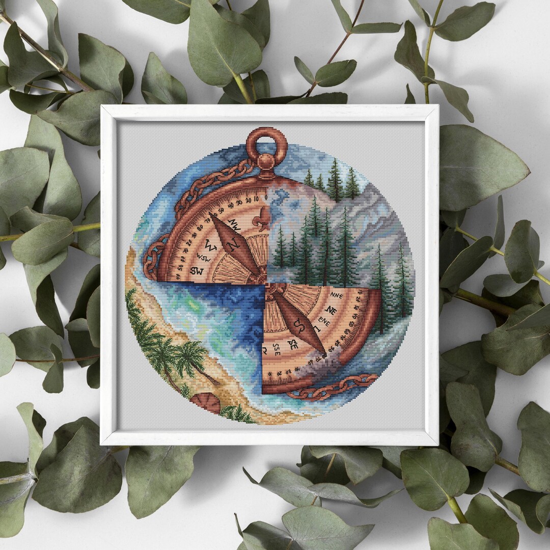 Standoff. Compass. Cross-stitch Design in PDF Format, Series by ...