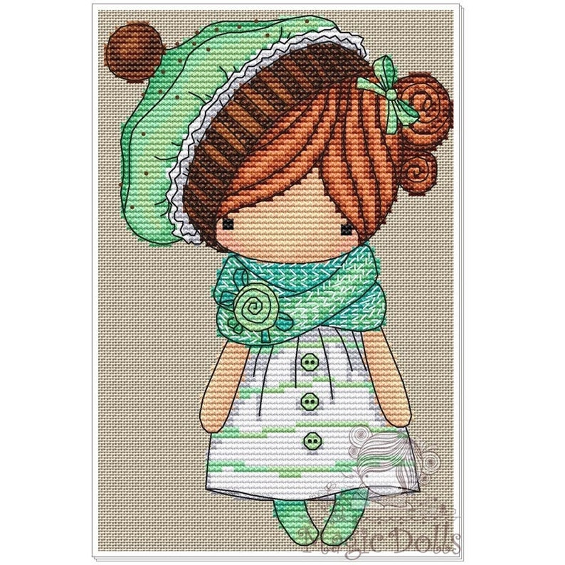 Doll Melissa Series Magic__dolls. DMC Cross Stitch Chart - Etsy