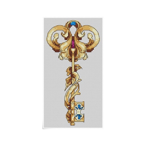 Butterfly Key Cross Stitch Pattern Instant PDF Download | Etsy