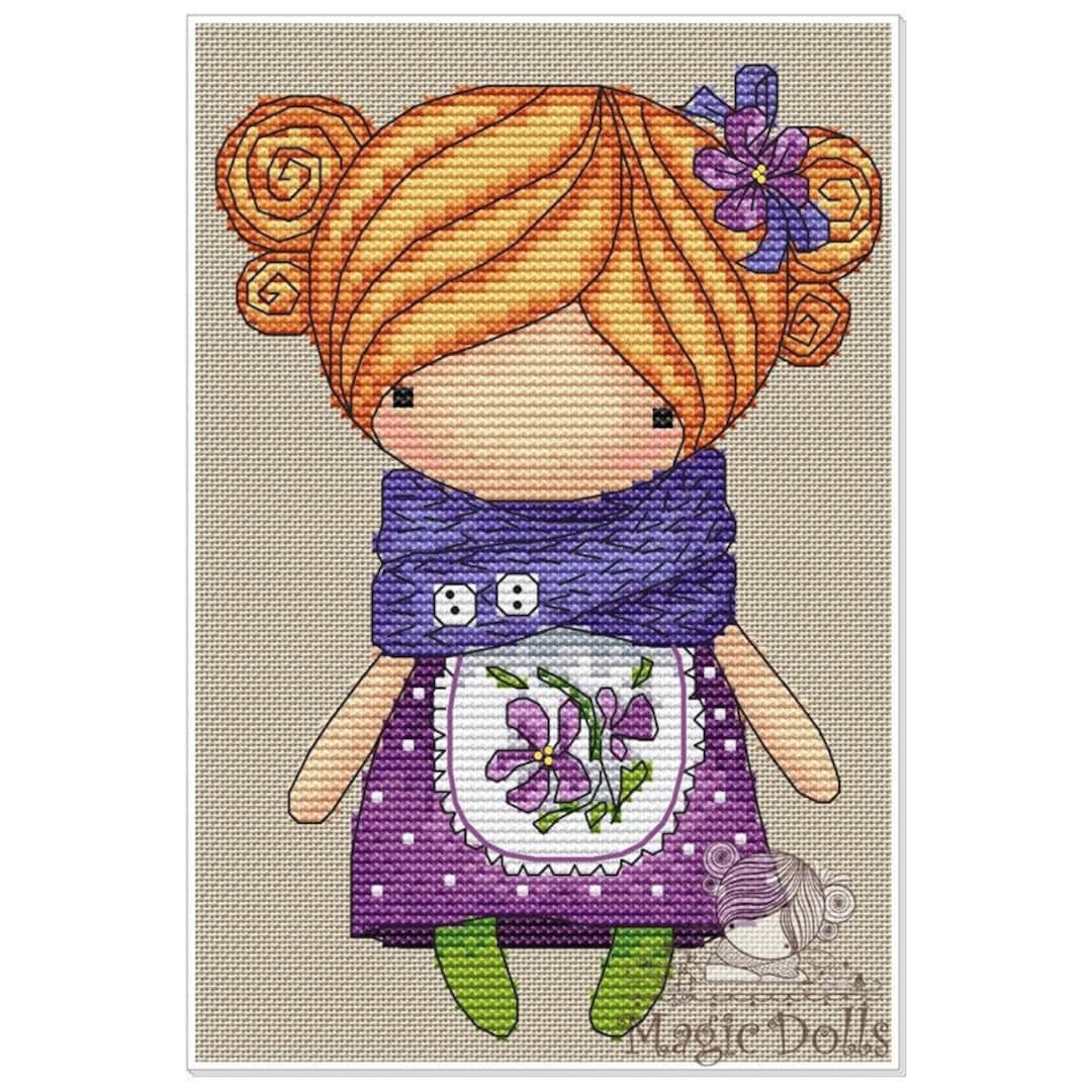 Doll Periwinkle, Series Magic__dolls. DMC Cross Stitch Chart ...