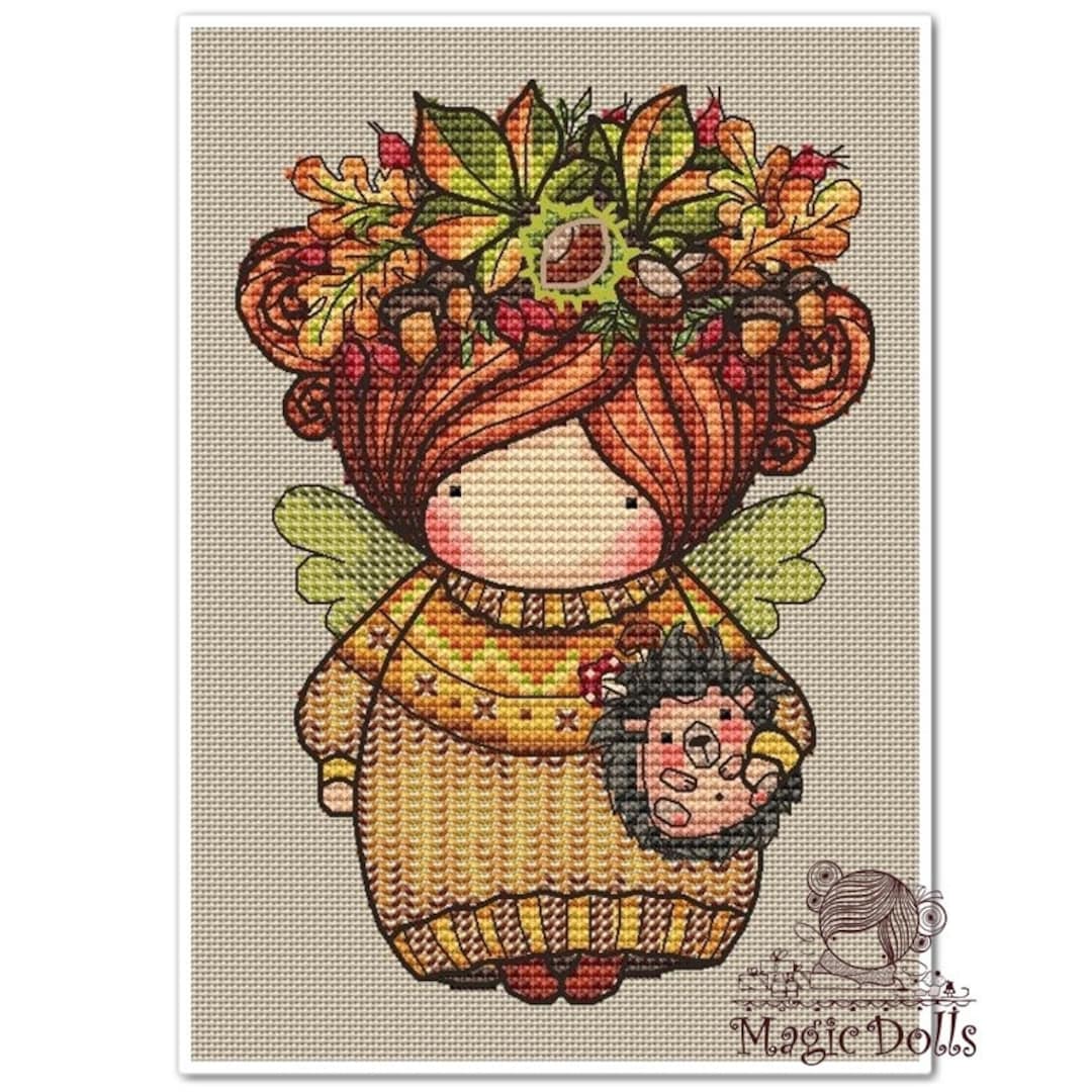 Doll Chestnut (174), Series MINI Magic__dolls DMC Cross Stitch ...