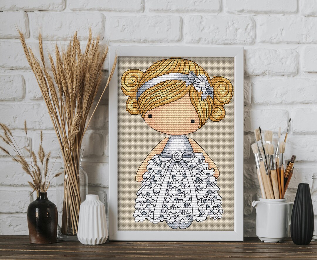 Doll Snowflake (002), Series Magic__dolls. DMC Cross Stitch Chart ...