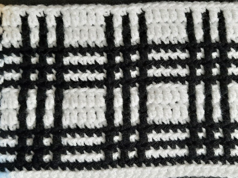 Mosaic Crochet Bundle Pattern, Mosaic Crochet Stripe Check Pattern ...