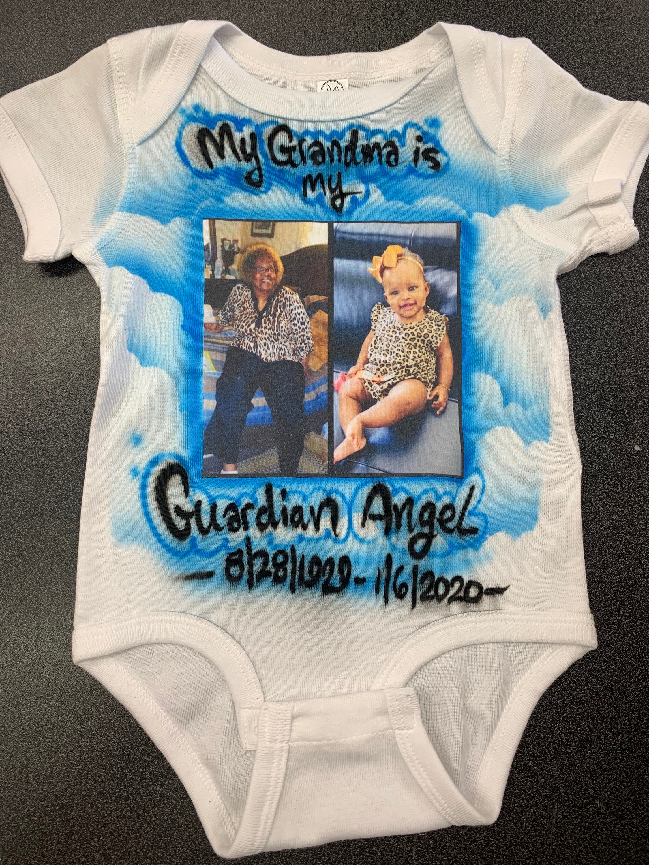 Airbrush Custom From Your Photo R.I.P. Memorial T Shirt Baby | Etsy