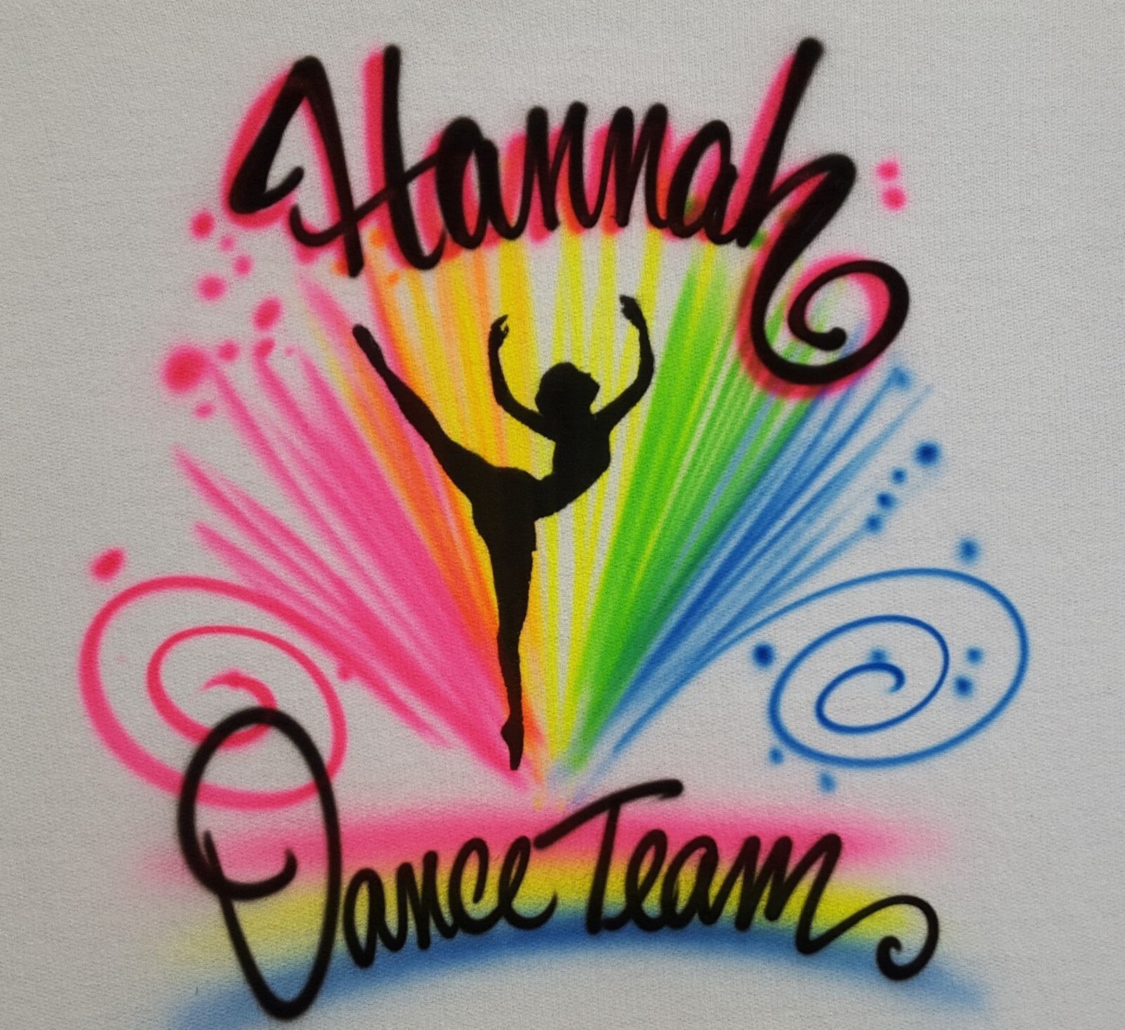 Custom Dance Team Cheer Squad Dancer Airbrush T Shirt Baby - Etsy