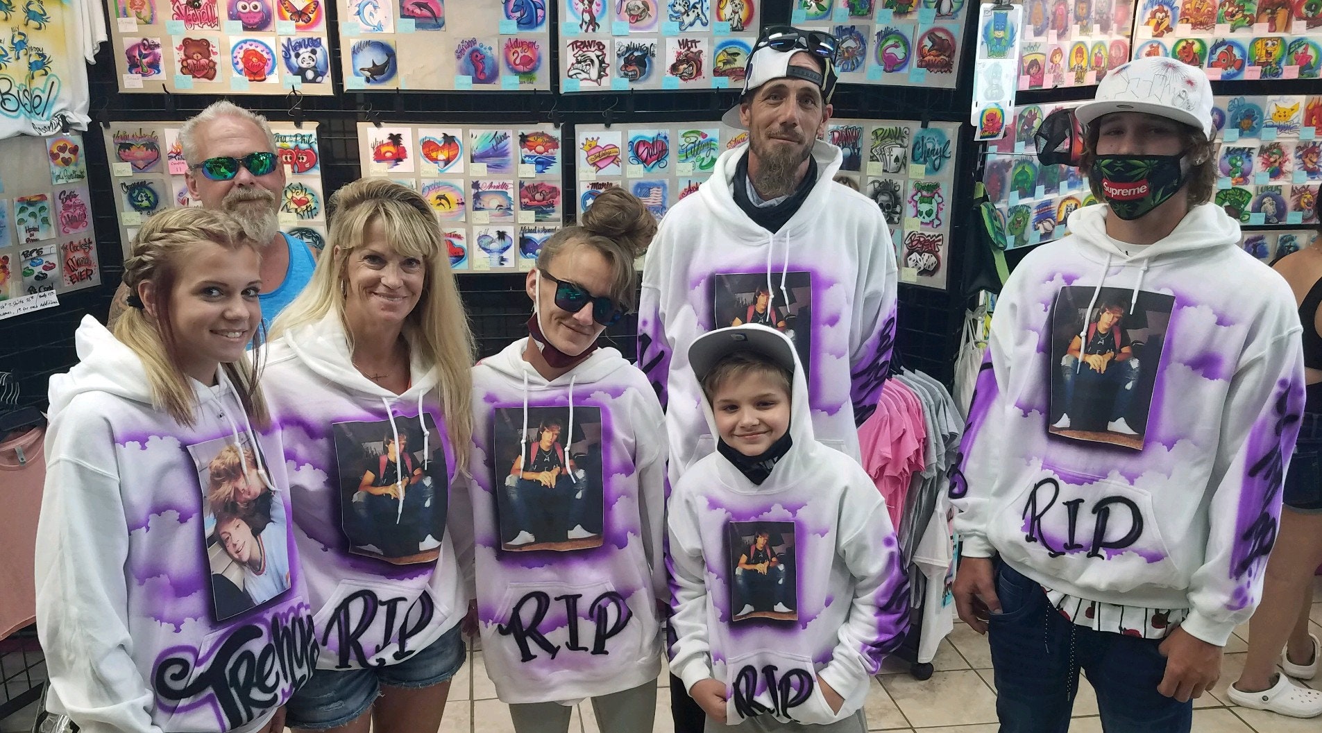 Airbrush Custom From Your Photo R.I.P. Memorial T Shirt Baby | Etsy