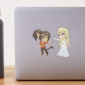 Chibi Catradora Wish Sticker - Catra and Adora Dancing at Princess Prom ...