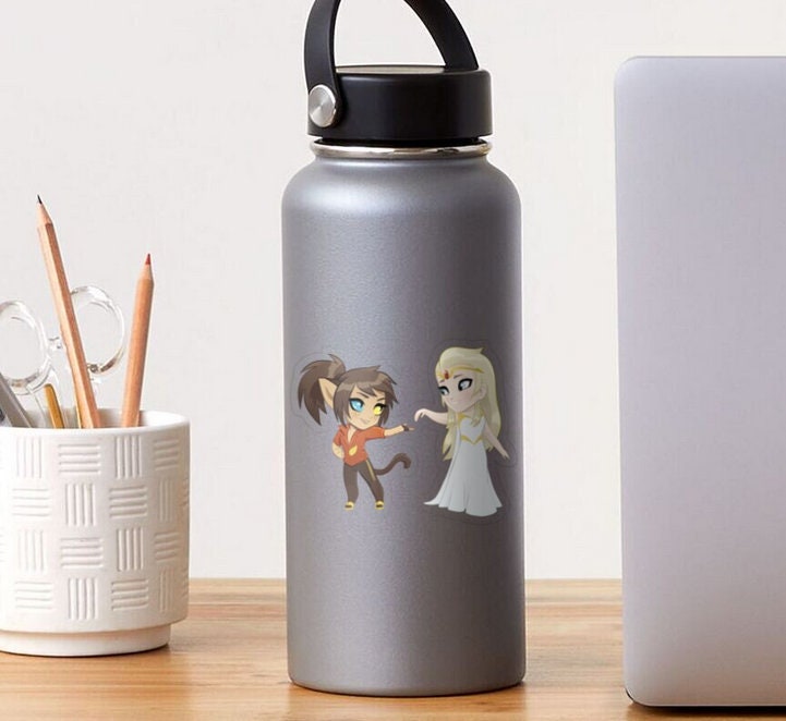 Chibi Catradora Wish Sticker Catra and Adora Dancing at - Etsy