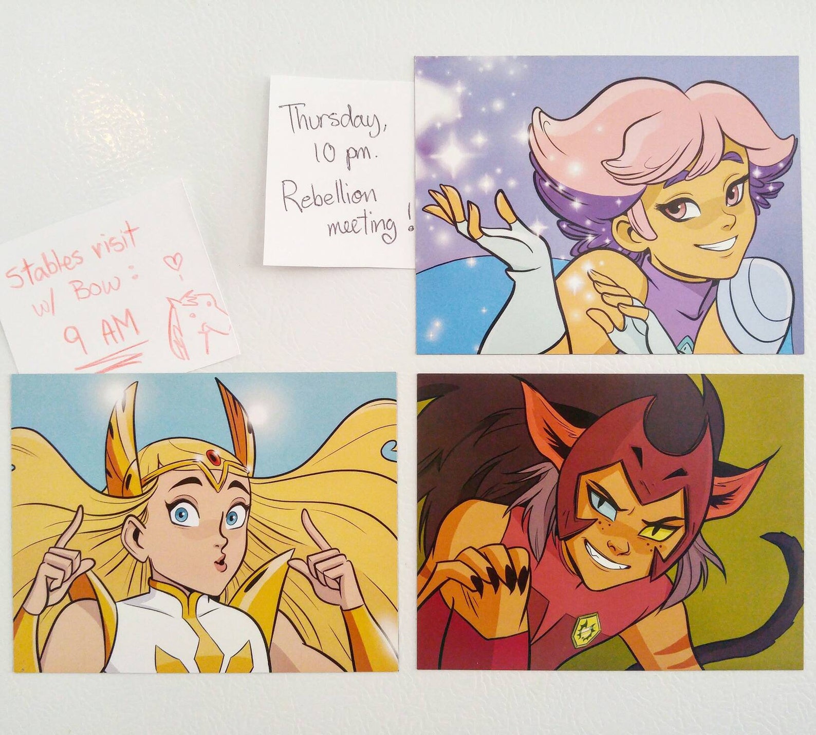 Magnets She-ra Catra Glimmer Entrapta Scorpia Mermista | Etsy