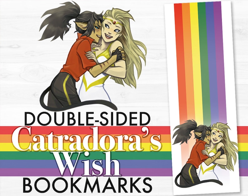 Catradora's Wish for the Future Reversible Bookmark With Pride Rainbow ...